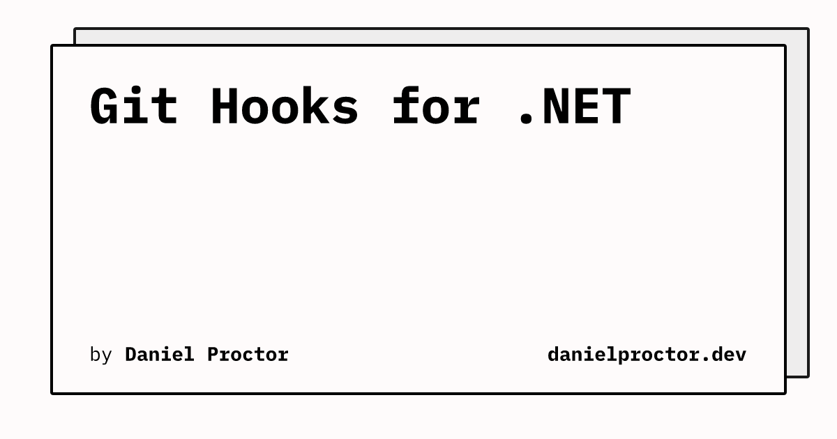 Git Hooks for .NET